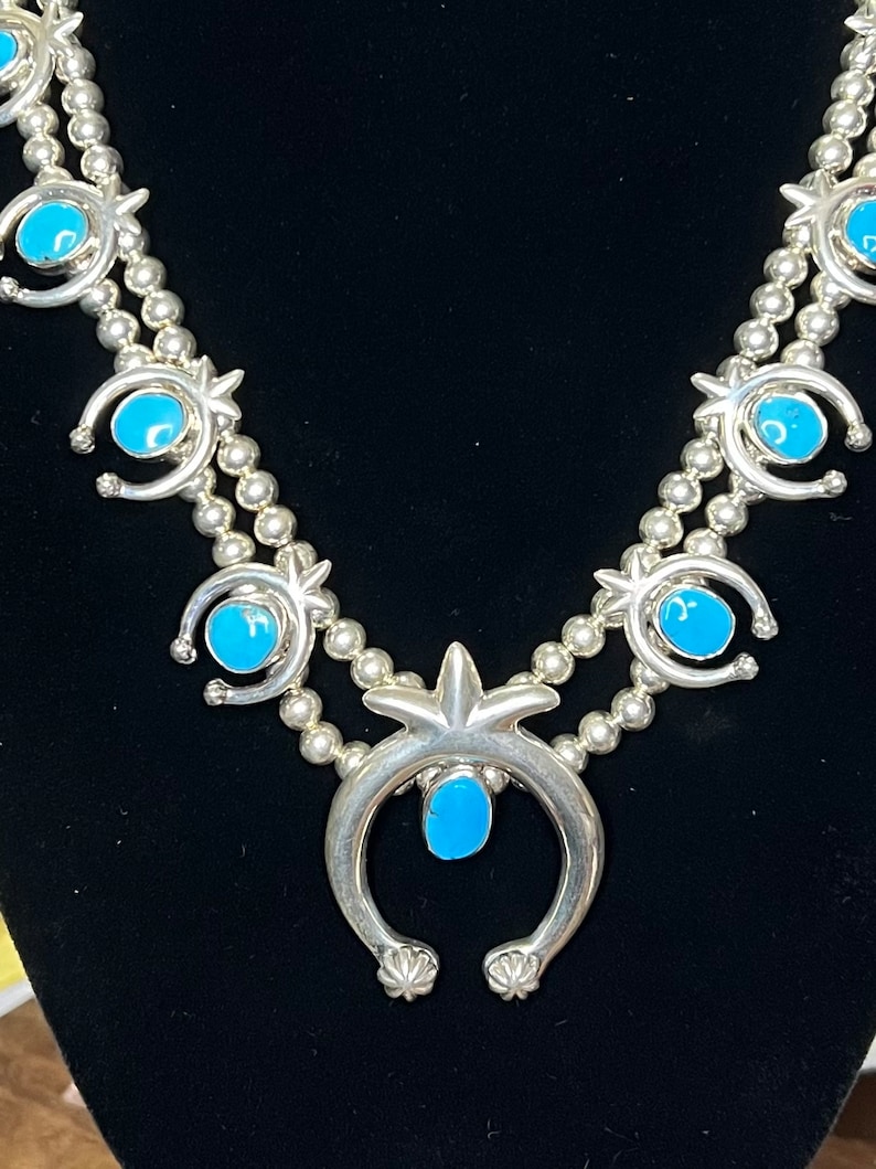 Turquoise Squash Blossom Set - Etsy