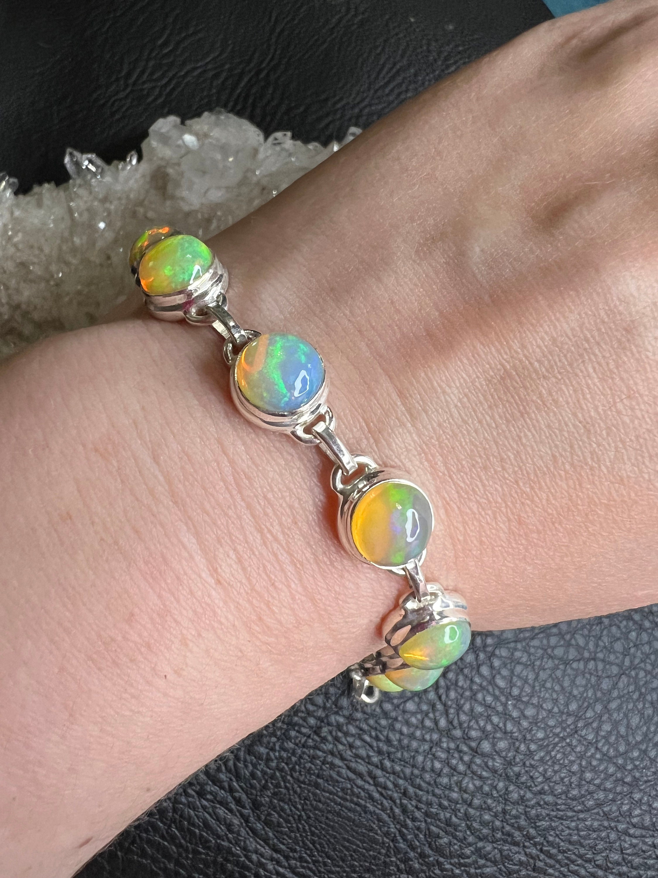 Ethiopian Opal Bracelet - Etsy
