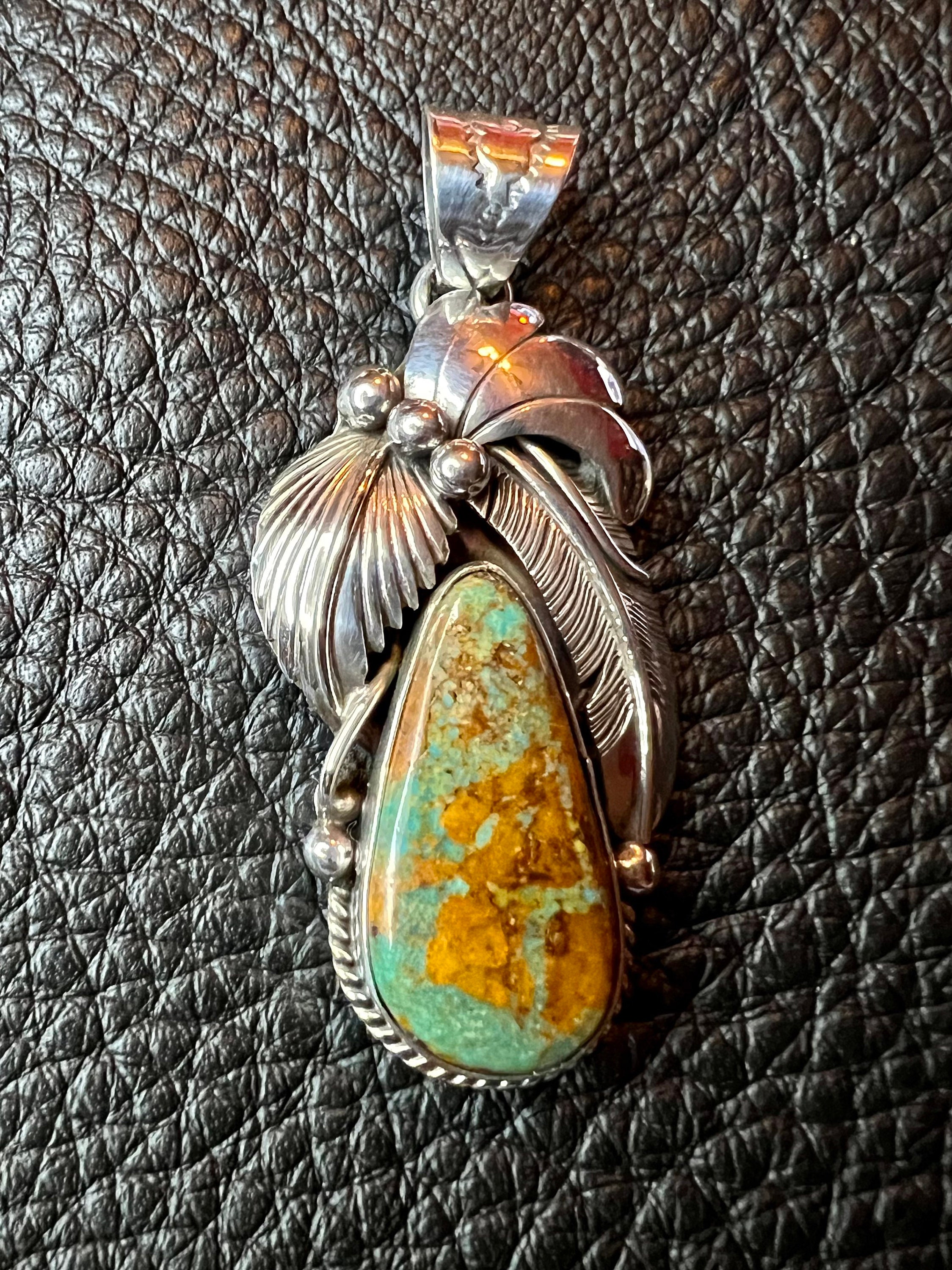 Native American Turquoise Pendant - Etsy