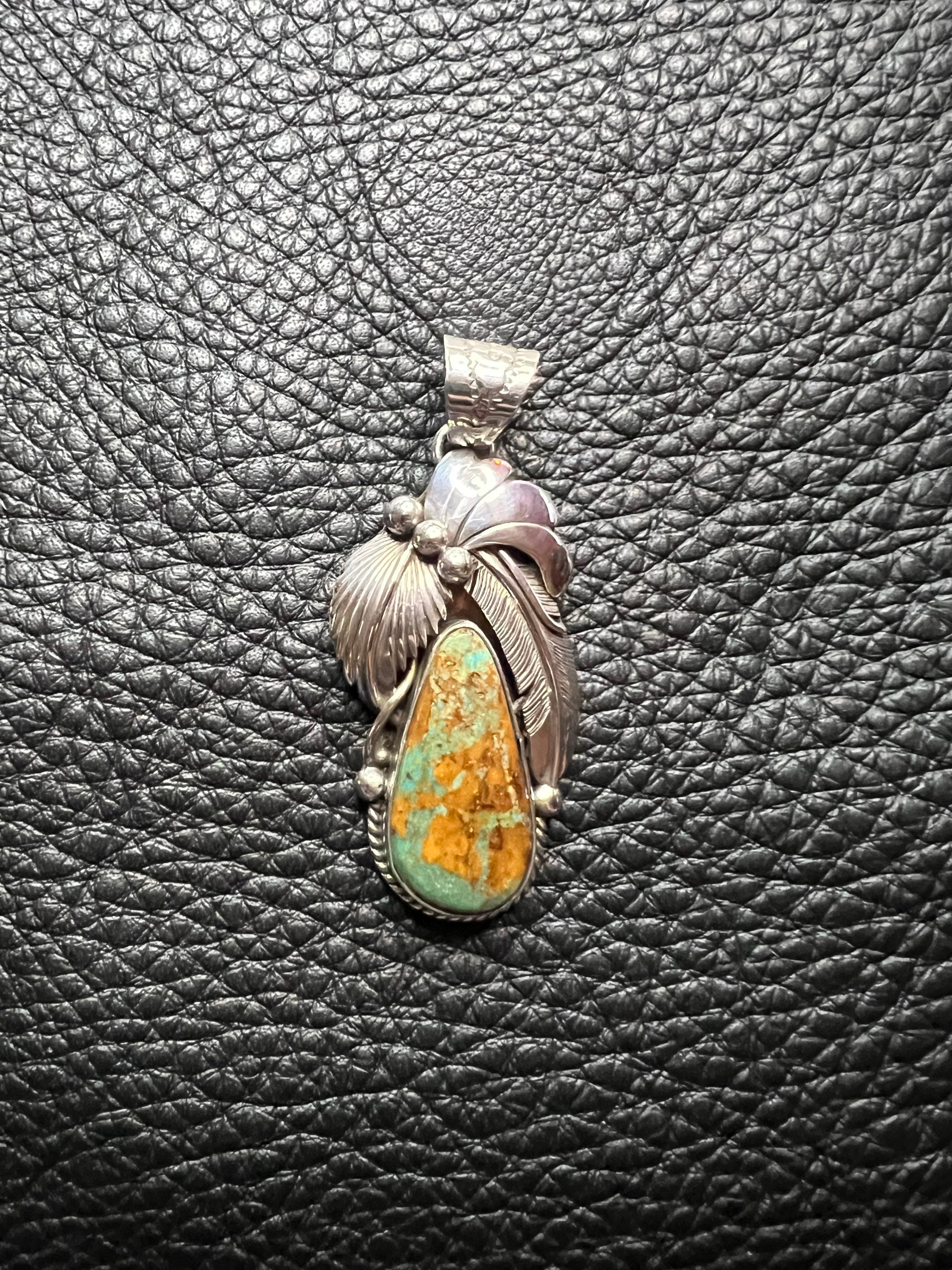 Native American Turquoise Pendant - Etsy