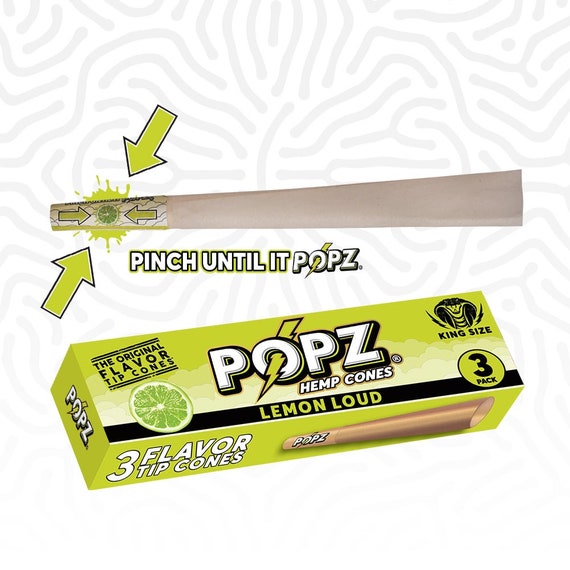 Popz Single Pack X3 Flavoured Popz Cones Lemon Loud Pre - Etsy