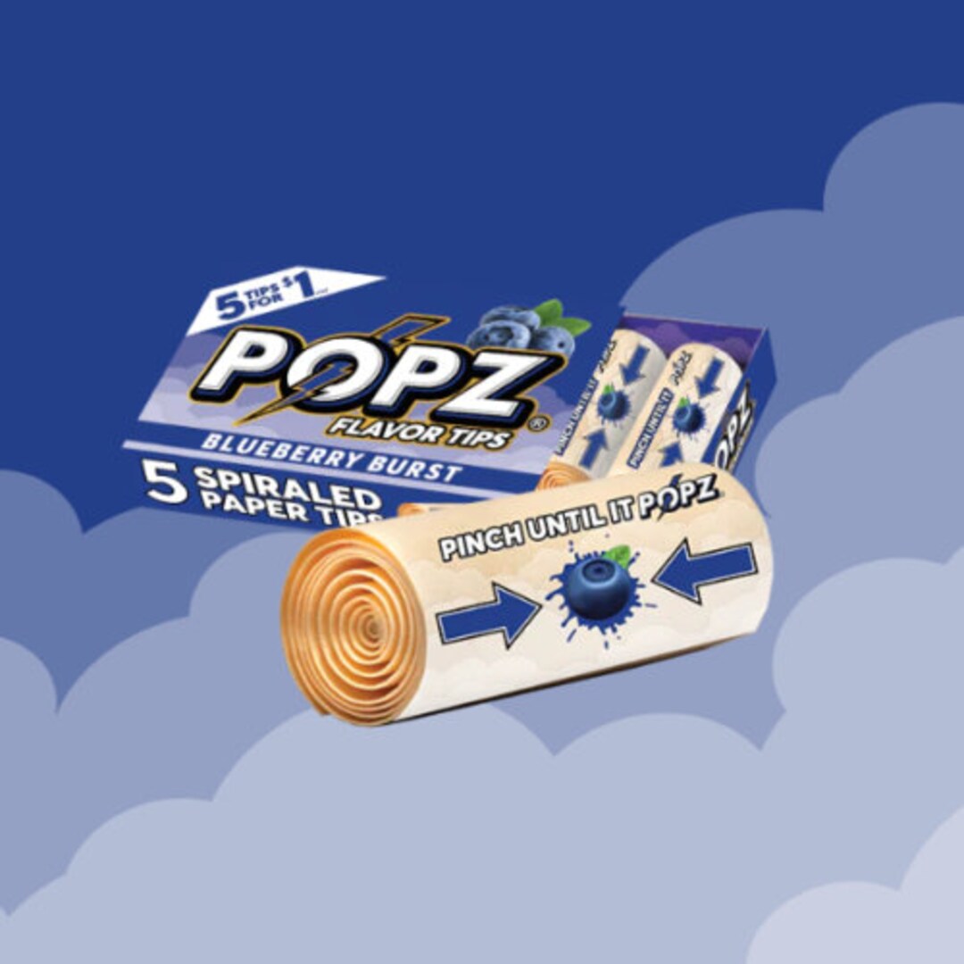 Popz Single Pack X3 Flavoured Popz Tips Blue Berry King - Etsy