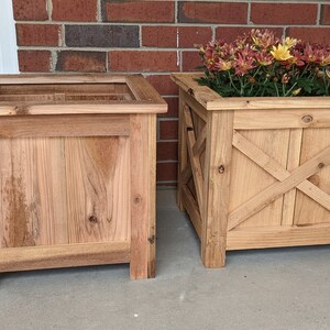 Custom Cedar Planter Boxes Shaker Style Planter - Etsy