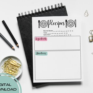Printable Shopping List, Meal Planner, and Recipe Card | Shopping List ...