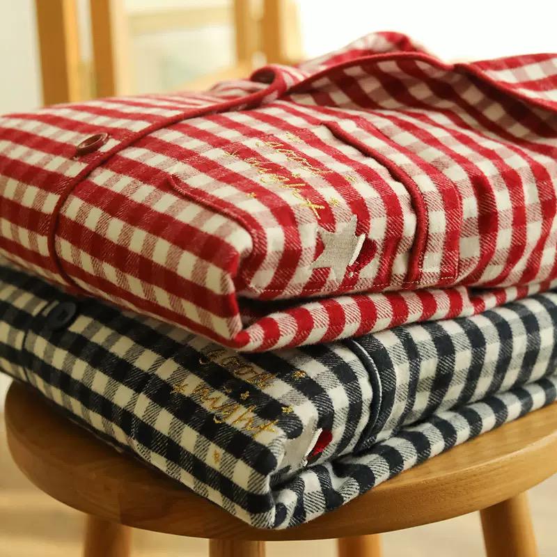 Matching Couples Plaid Pajama Set – Gift-ready Cozy Sleepwear for ...