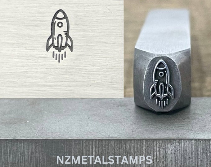 Rocketship Metal Stamp, Spaceship Steel Stamp, Rocket Design Stamp - Etsy