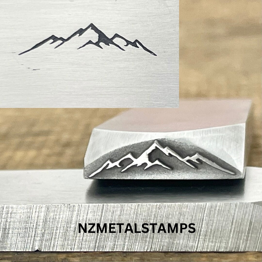 Mountain Metal Stamp, Mountain Range Steel Stamp, Design Stamp - Etsy