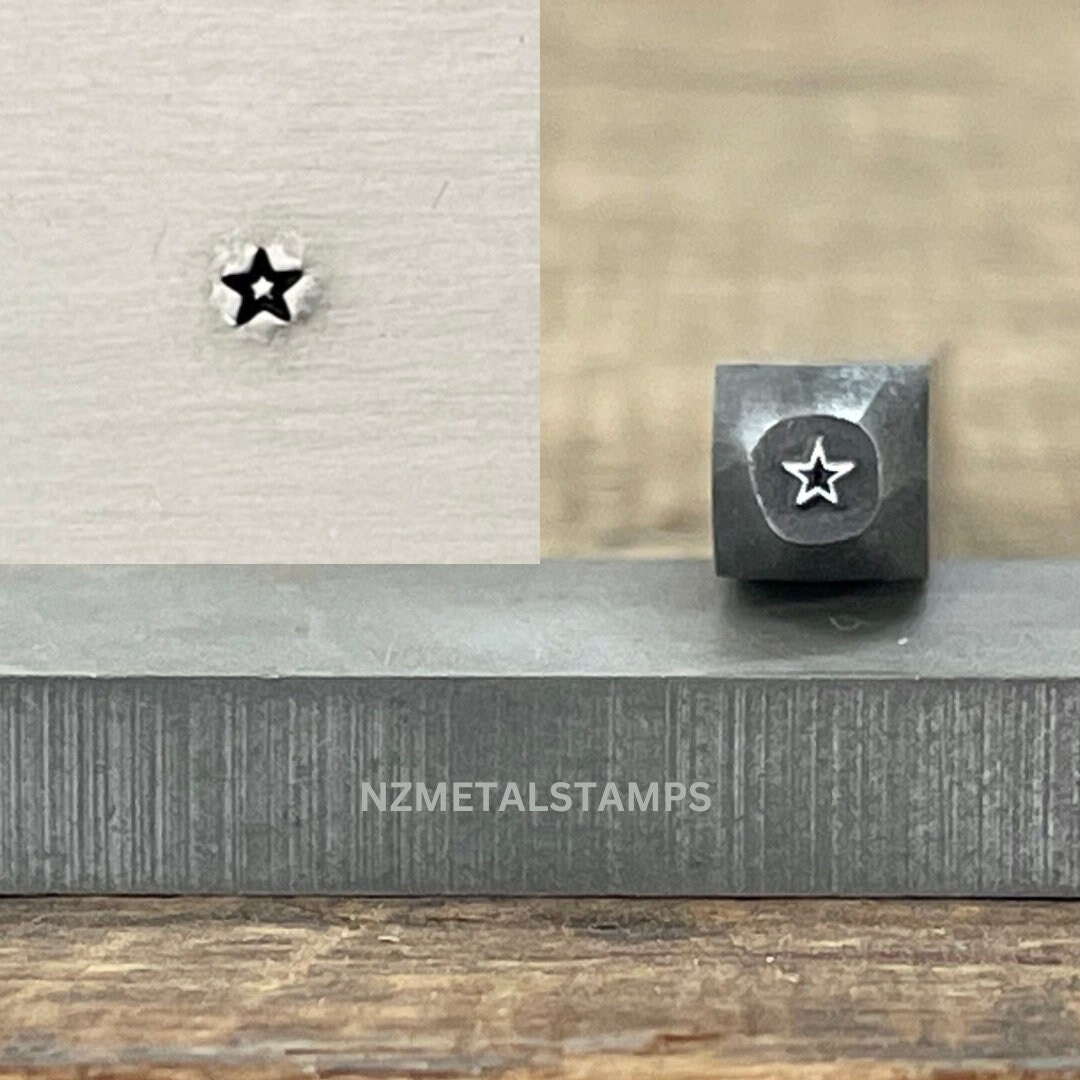 Tiny Star Metal Stamp, Star Steel Stamp, Design Stamp - Etsy