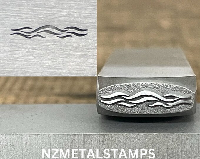 Water Metal Stamp, Waves Steel Stamp, Lake Design Stamp - Etsy