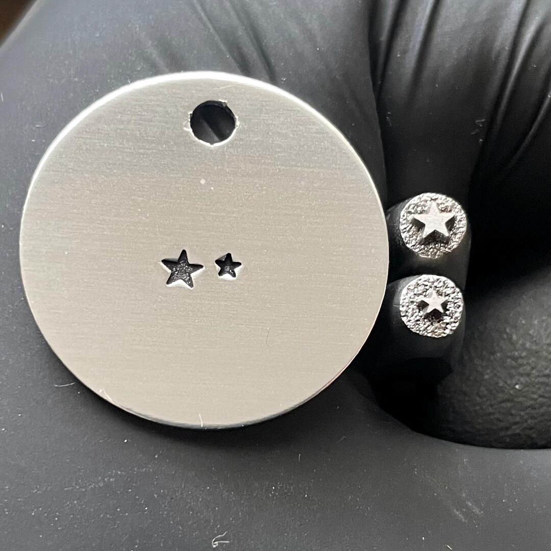 Solid Star Metal Stamp, Star Steel Stamp, Design Stamp - Etsy