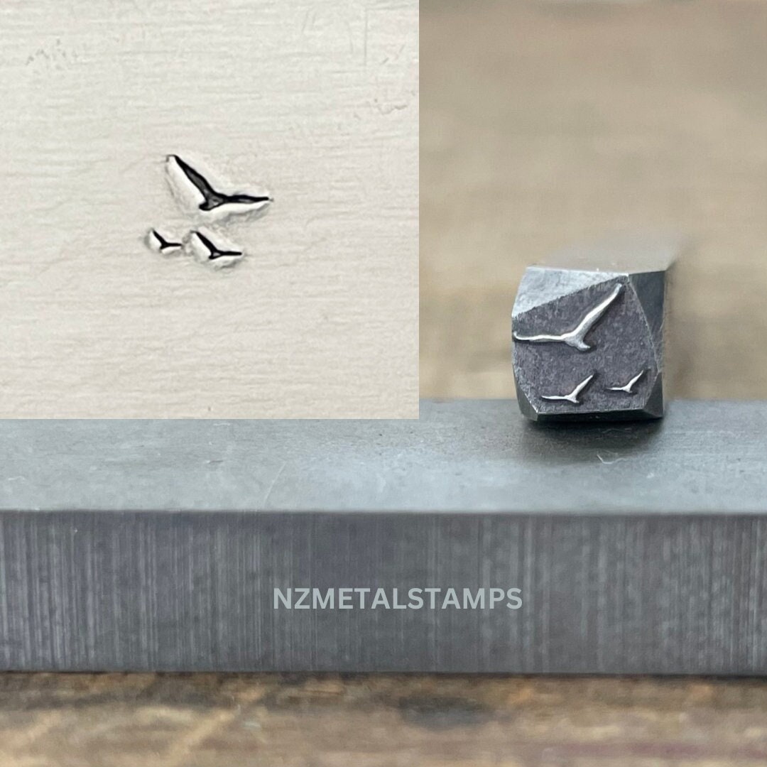 Bird Metal Stamp, Seagull Steel Stamp, Flying Birds Design Stamp - Etsy
