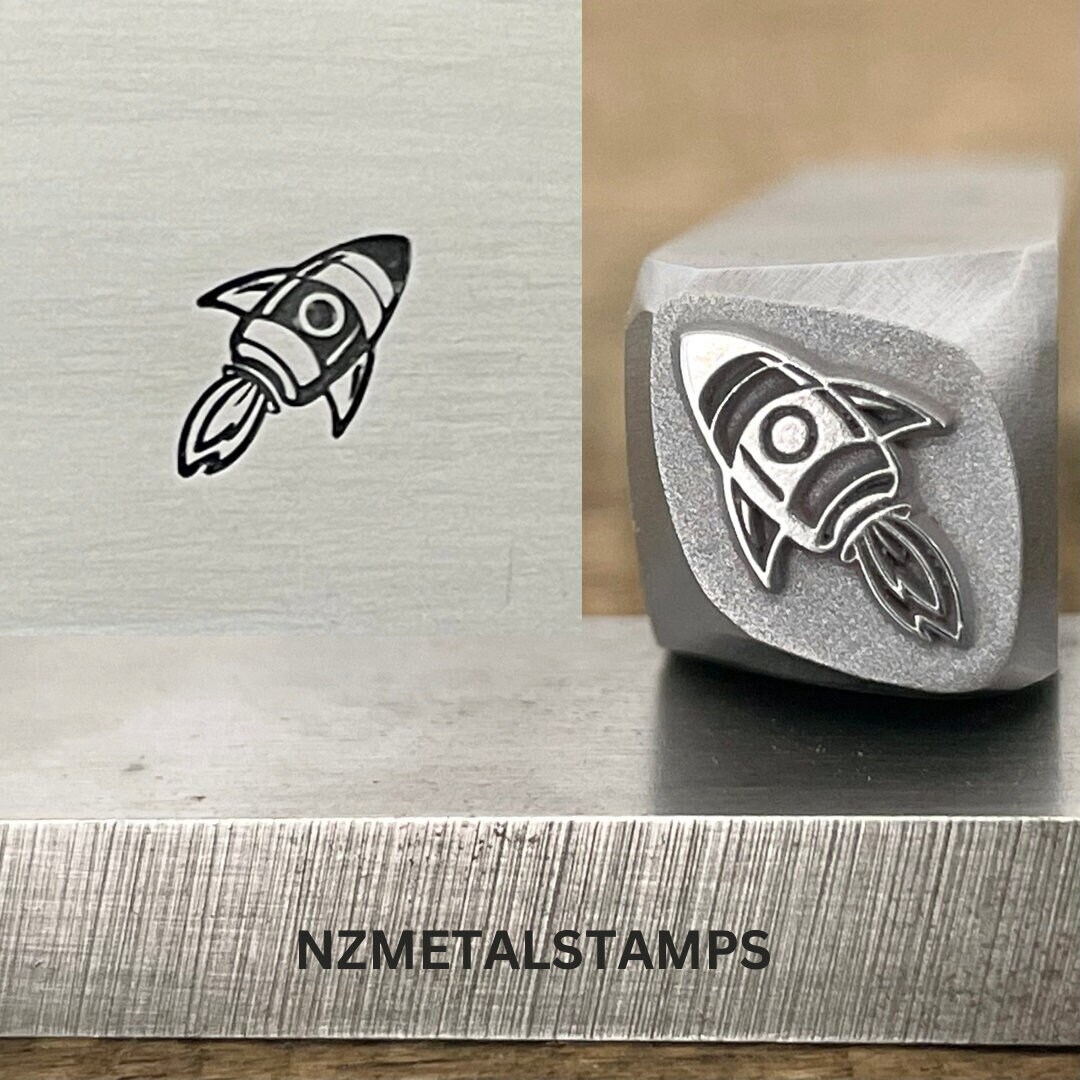 Rocketship Metal Stamp, Spaceship Steel Stamp, Rocket Design Stamp - Etsy