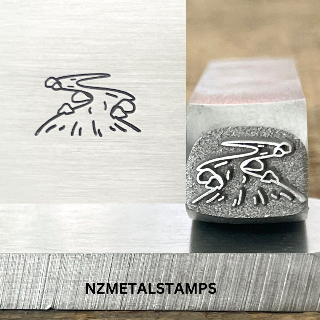 River Metal Stamp, Water Steel Stamp, Lake Design Stamp, Stream Stamp ...