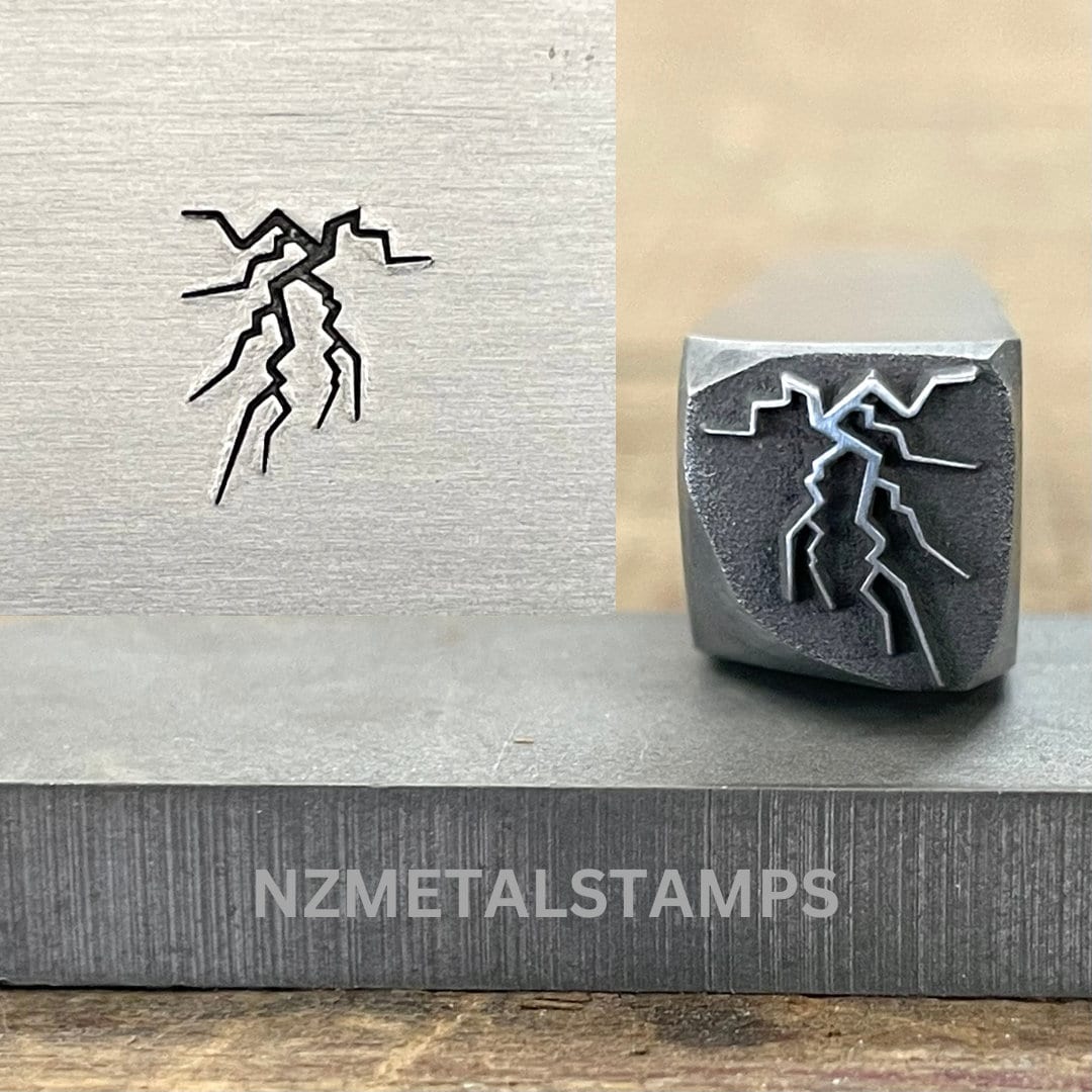 Lightning Metal Stamp, Steel Stamp, Design Stamp - Etsy