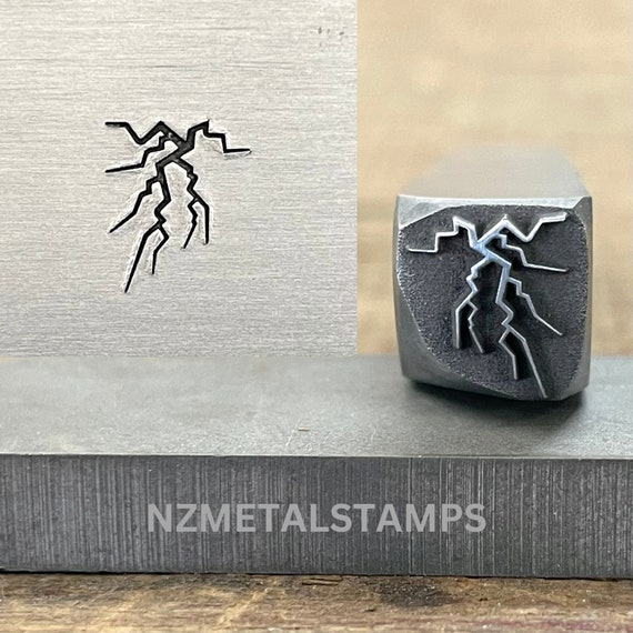 Lightning Metal Stamp Steel Stamp Design Stamp - Etsy