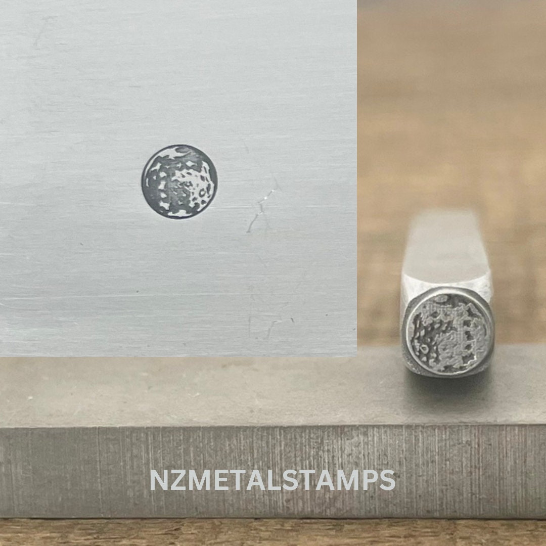 Mini Full Moon Metal Stamp Moon Steel Stamp Moon Outline - Etsy
