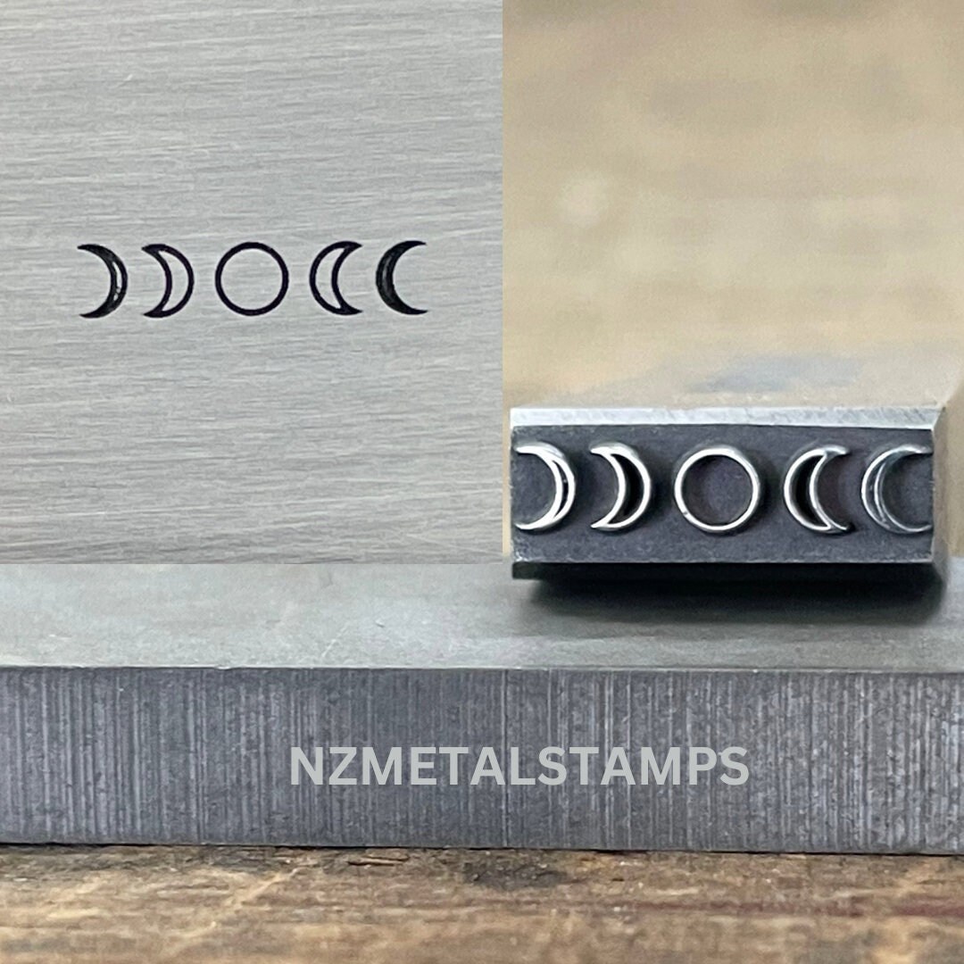 Moon Phase Metal Stamp, Moon Steel Stamp, Moon Outline Design Stamp - Etsy