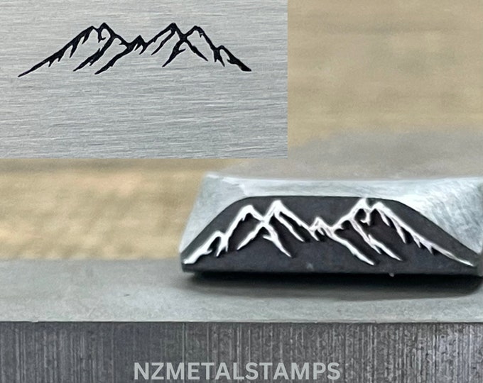 Mountain Metal Stamp, Mountain Range Steel Stamp, Design Stamp - Etsy