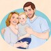 Custom Family Digital Portraits From Photos, Unique Family Artwork ...