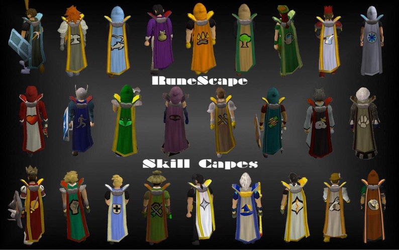Runescape Skill Capes (free Shipping, Custom Orders, Custom Engraving ...