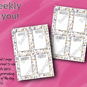 November Fall Leaves Printable Journal Pages - Gratitude, Thankful ...