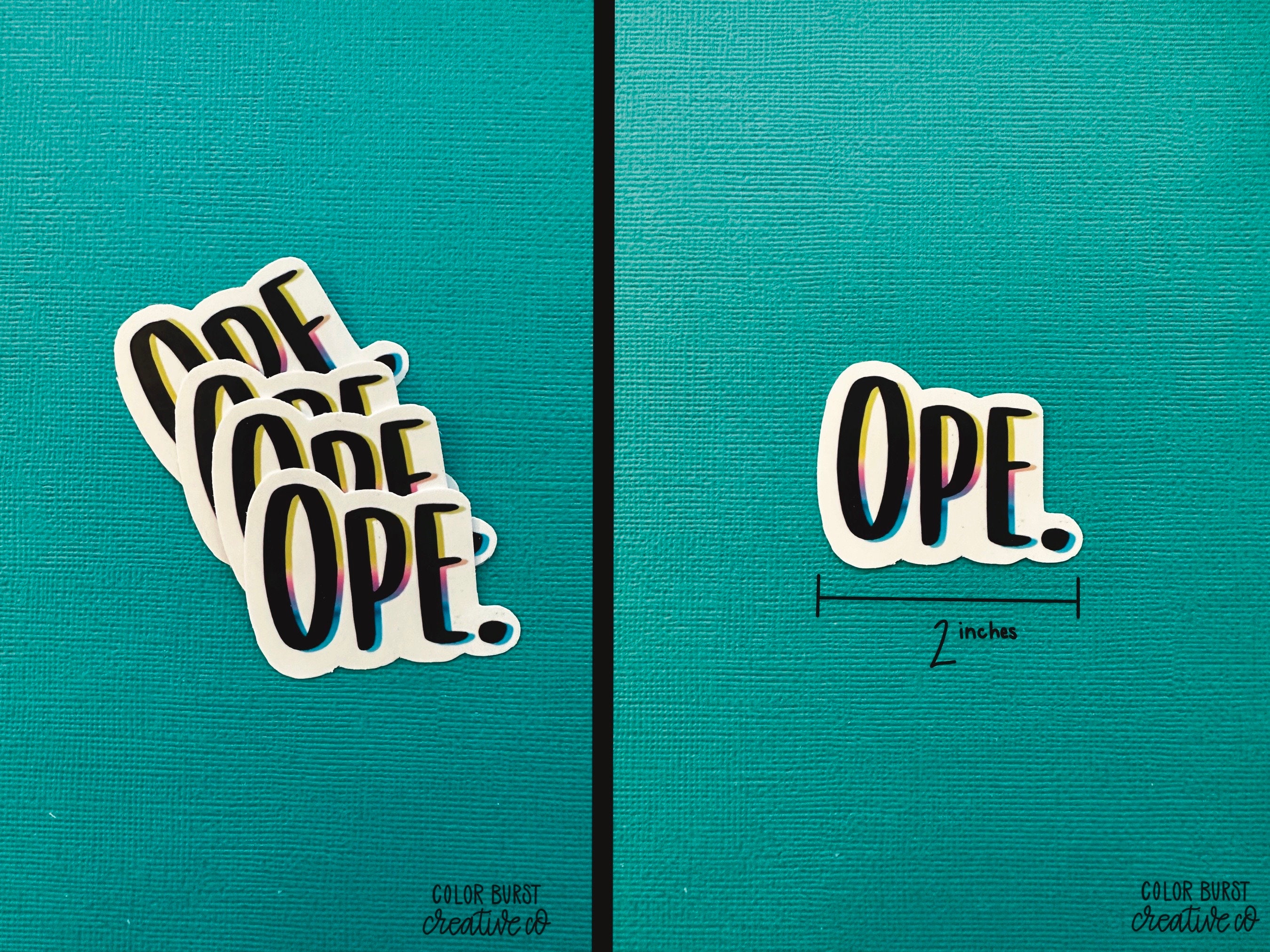 OPE. Sticker- Funny and Cute Sticker Featuring Midwest Phrase ...