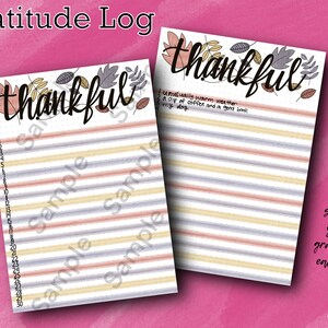 November Fall Leaves Printable Journal Pages - Gratitude, Thankful ...