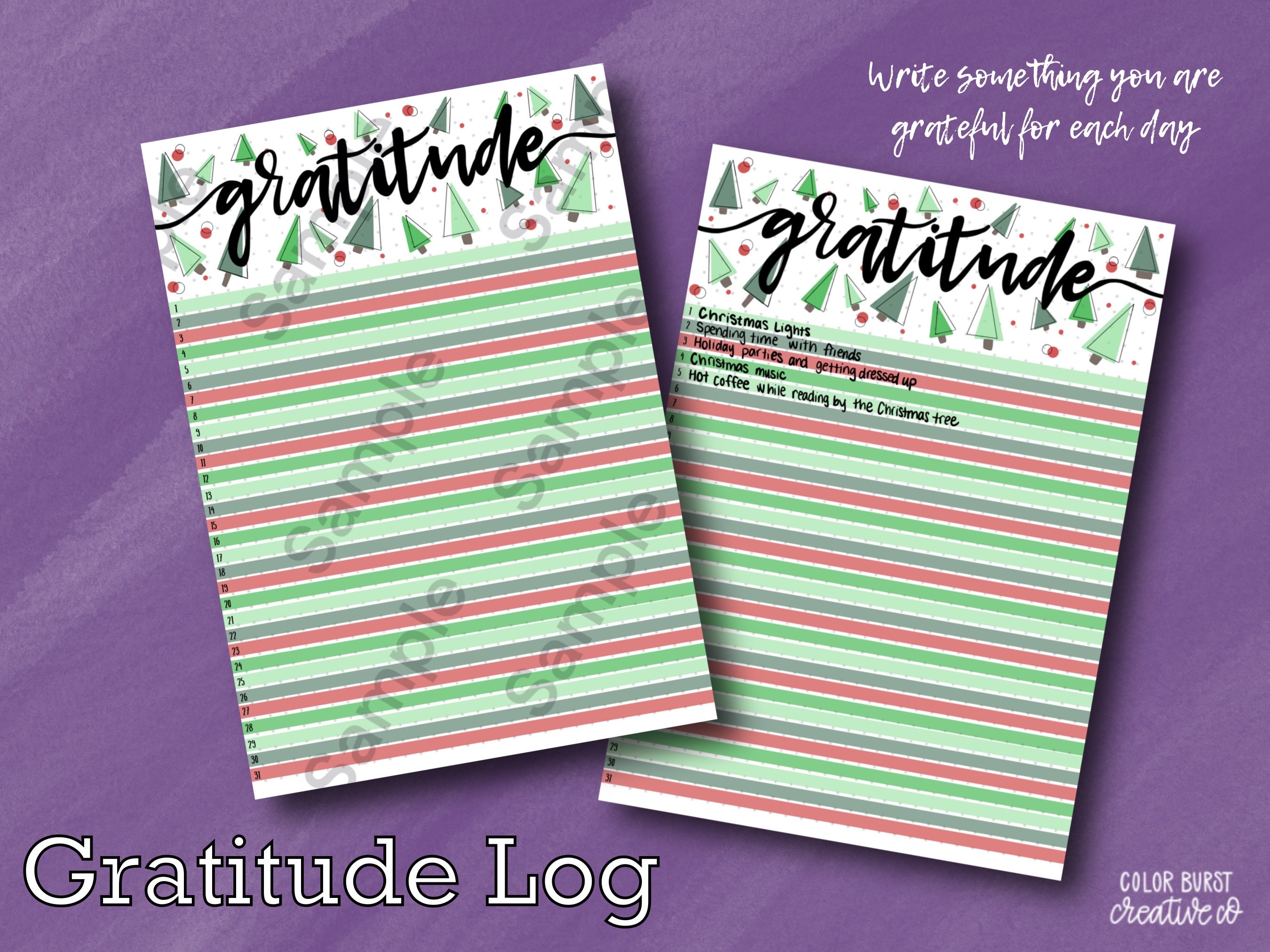 December Printable Journal Pages - Gratitude, Mood, Habits, Sleep ...