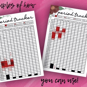 Period Tracker - Printable Journal Page - Dot Grid Journal - Track Your ...