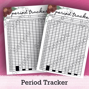 Period Tracker - Printable Journal Page - Dot Grid Journal - Track Your ...