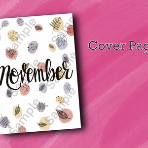 November Fall Leaves Journal Pages – Gratitude, Mood Tracker (PDF ...