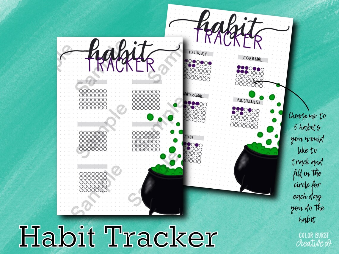 October Printable Journal Pages Halloween Theme Gratitude Log, Mood ...