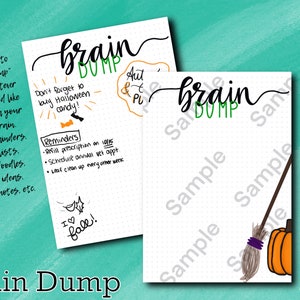 October Printable Journal Pages Halloween Theme Gratitude Log, Mood ...