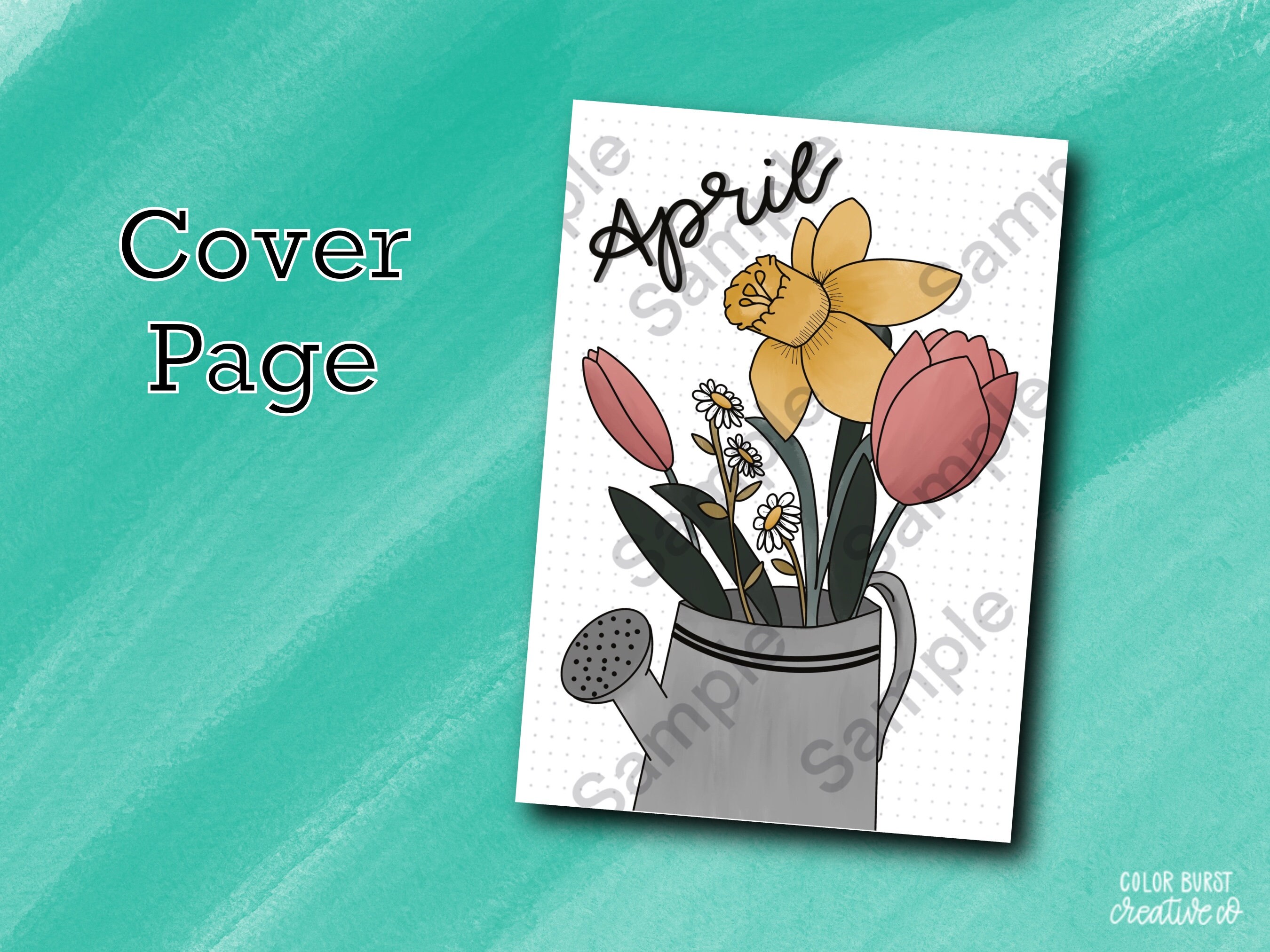 April Printable Journal Pages - Monthly Journal - PDF Download ...