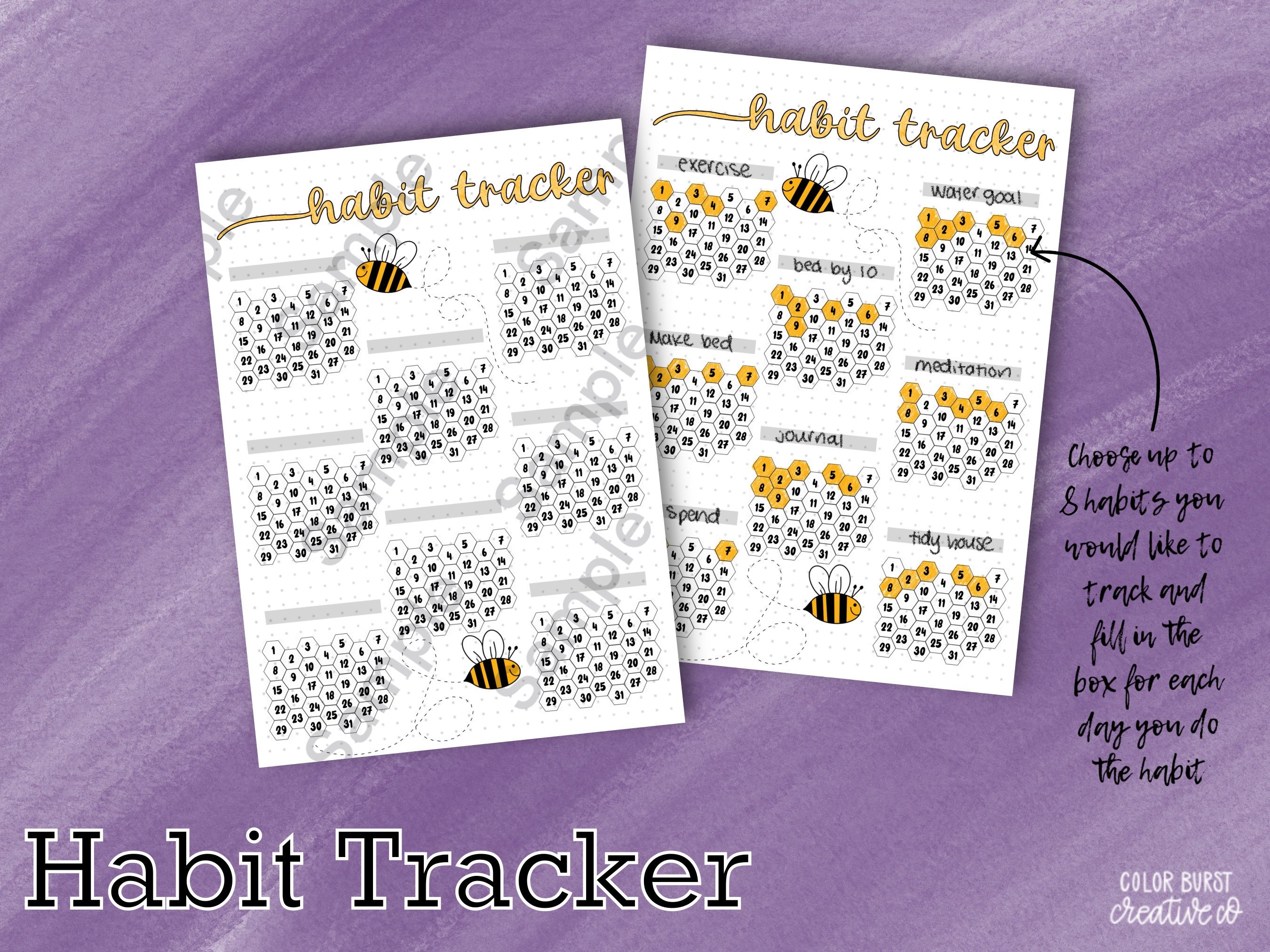 May Printable Journal Pages Bee Theme PDF Download Gratitude, Mood ...