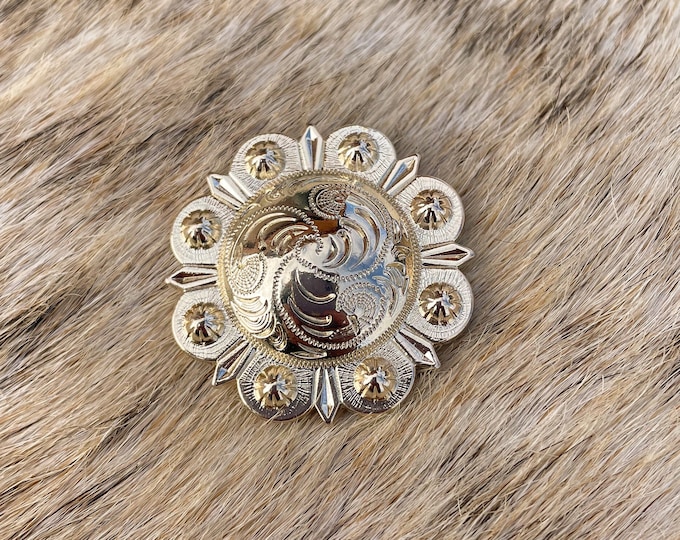 Silver Berry Concho, Tack Making Concho, Western Concho, Replacement ...