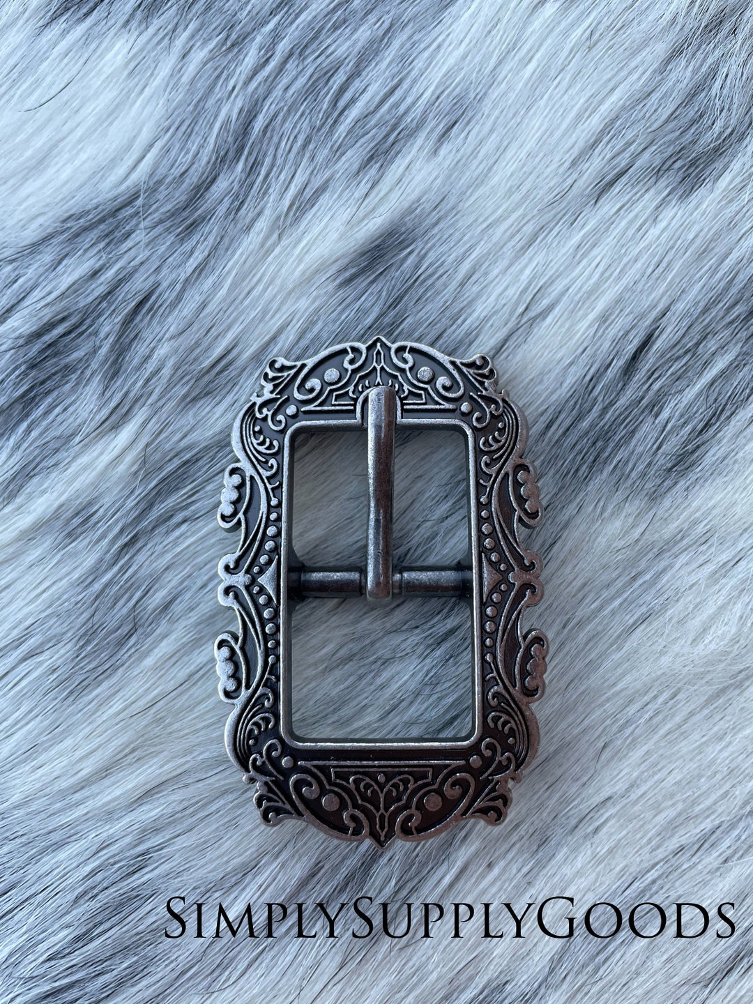 Western Silver Cart Buckle - 3/4", Tack Buckle, Leather Working Buckle ...