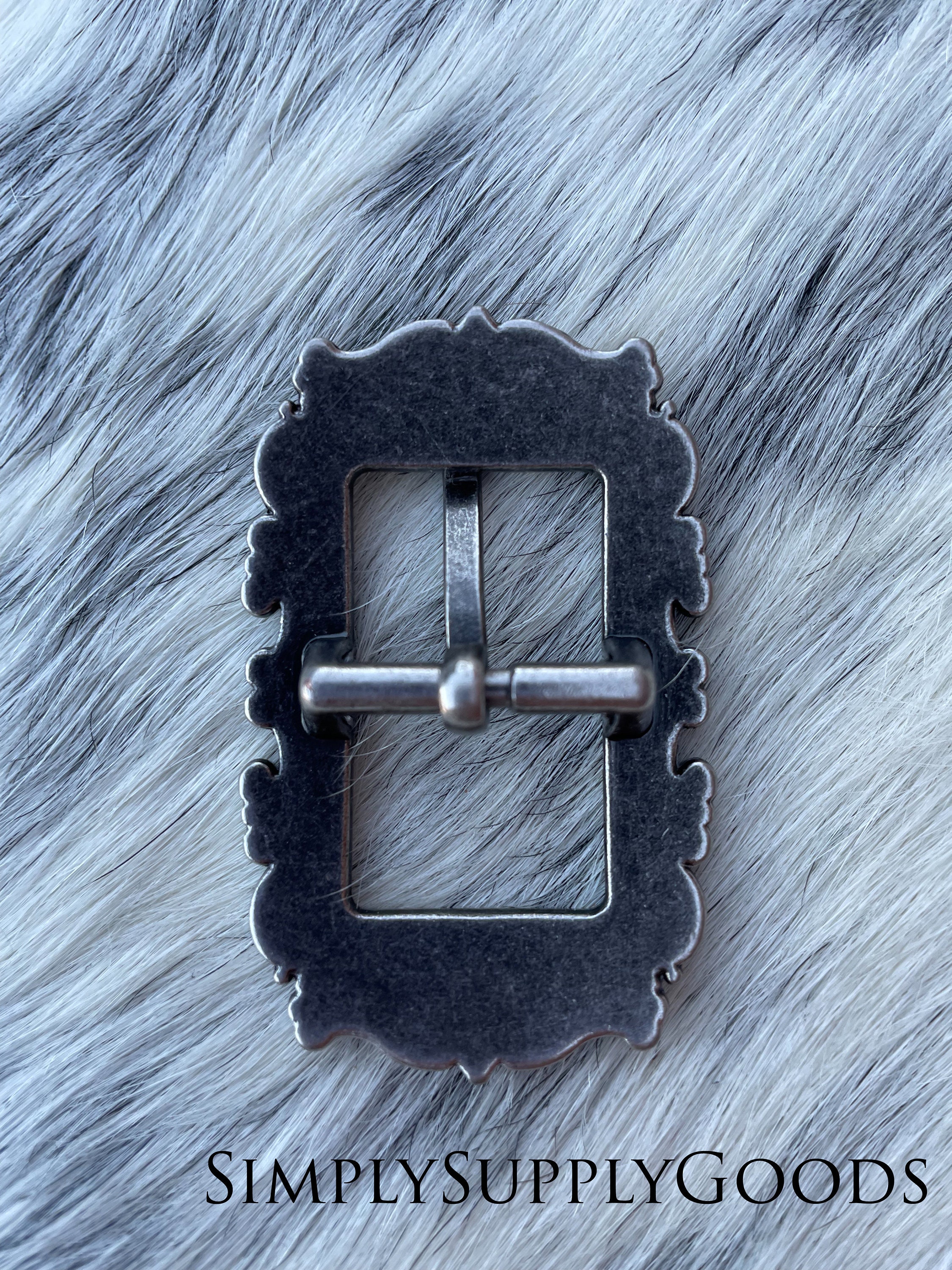 Western Silver Cart Buckle - 3/4", Tack Buckle, Leather Working Buckle ...