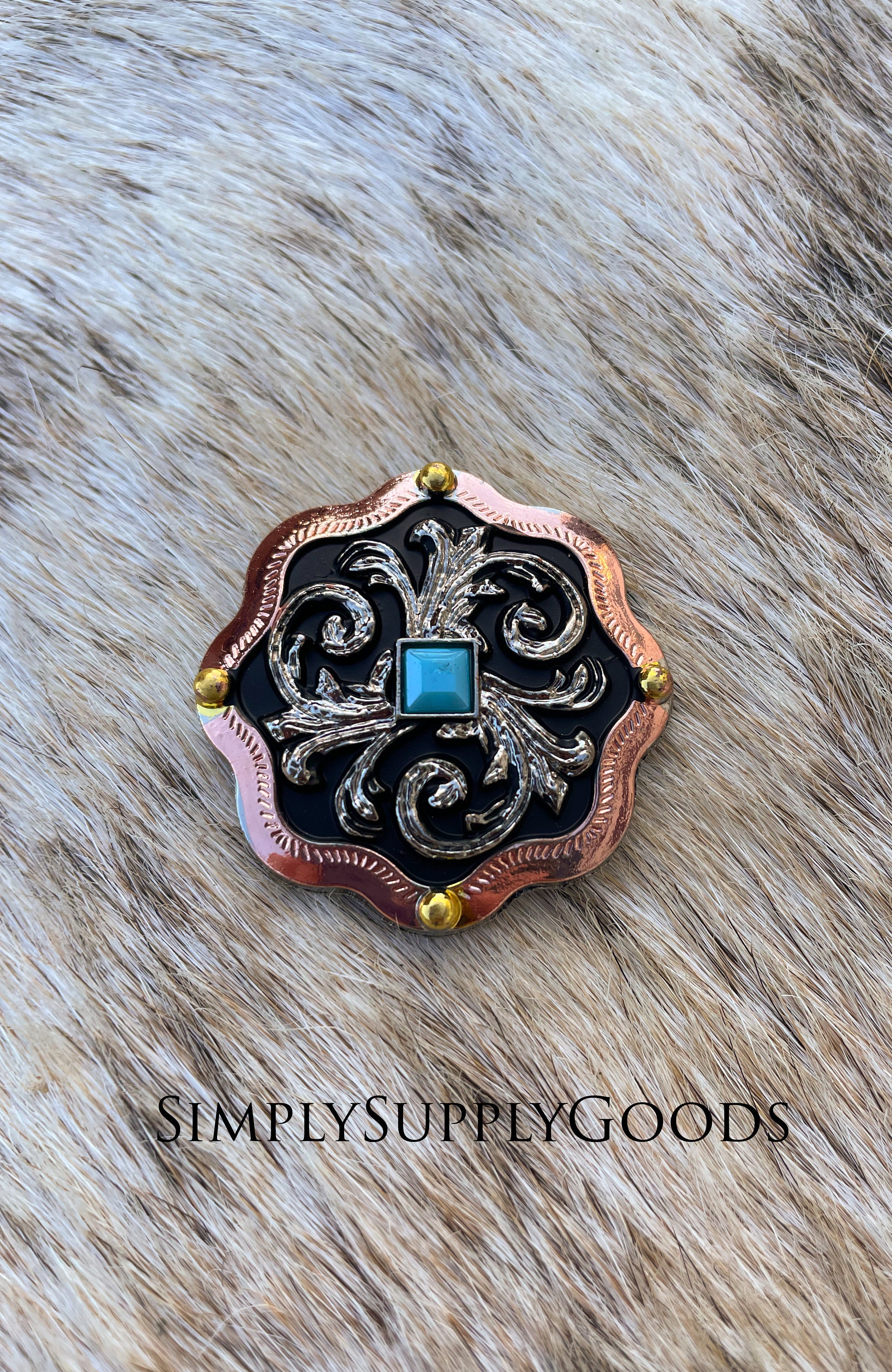 Antique Copper Concho Leather Making Conchos Crafting Conchos Various ...