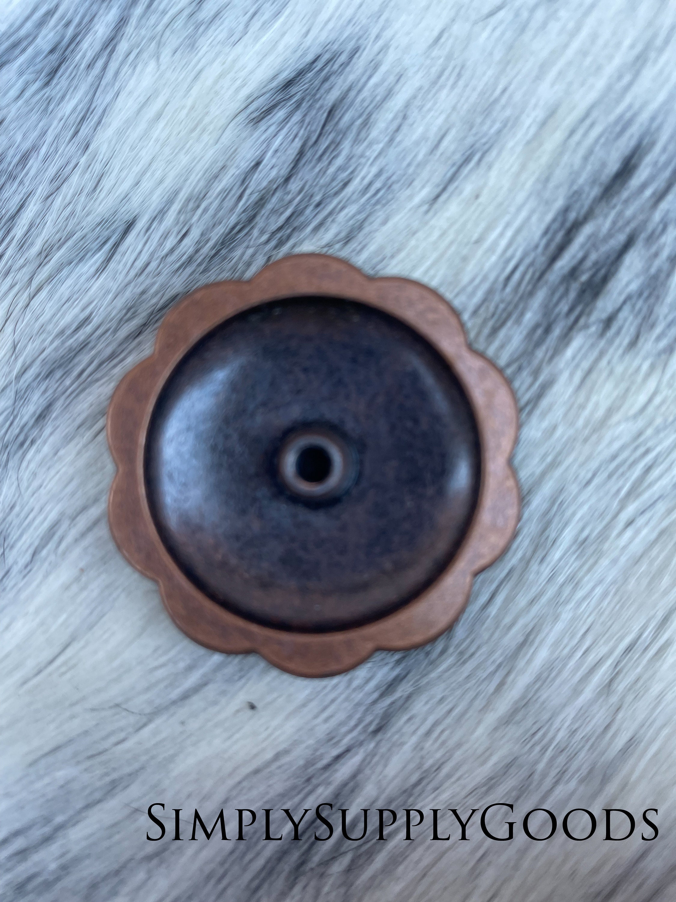 Turquoise Antique Copper Concho Western Concho - Etsy