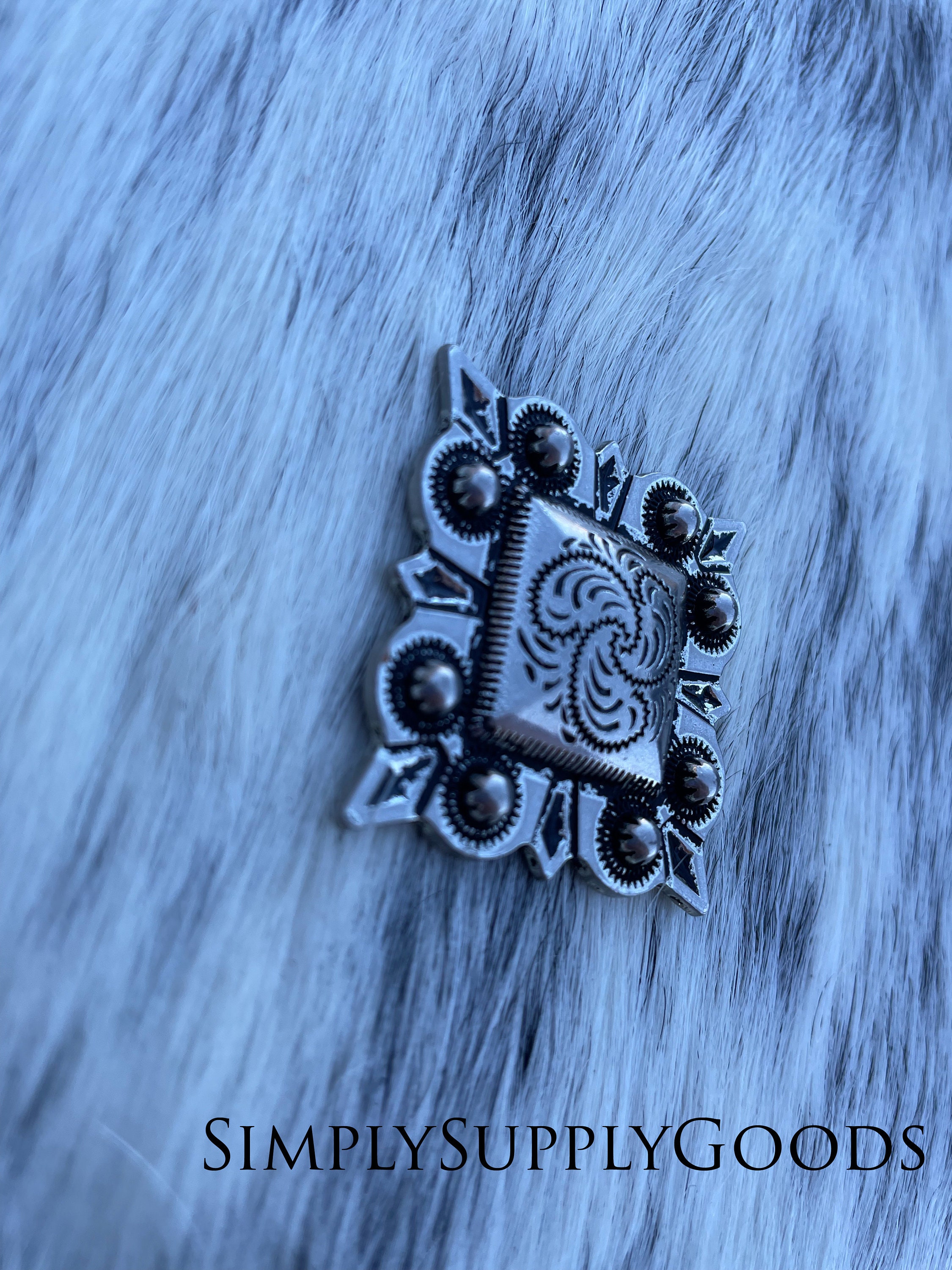 Antique Silver Concho Western Concho Leather Tack - Etsy