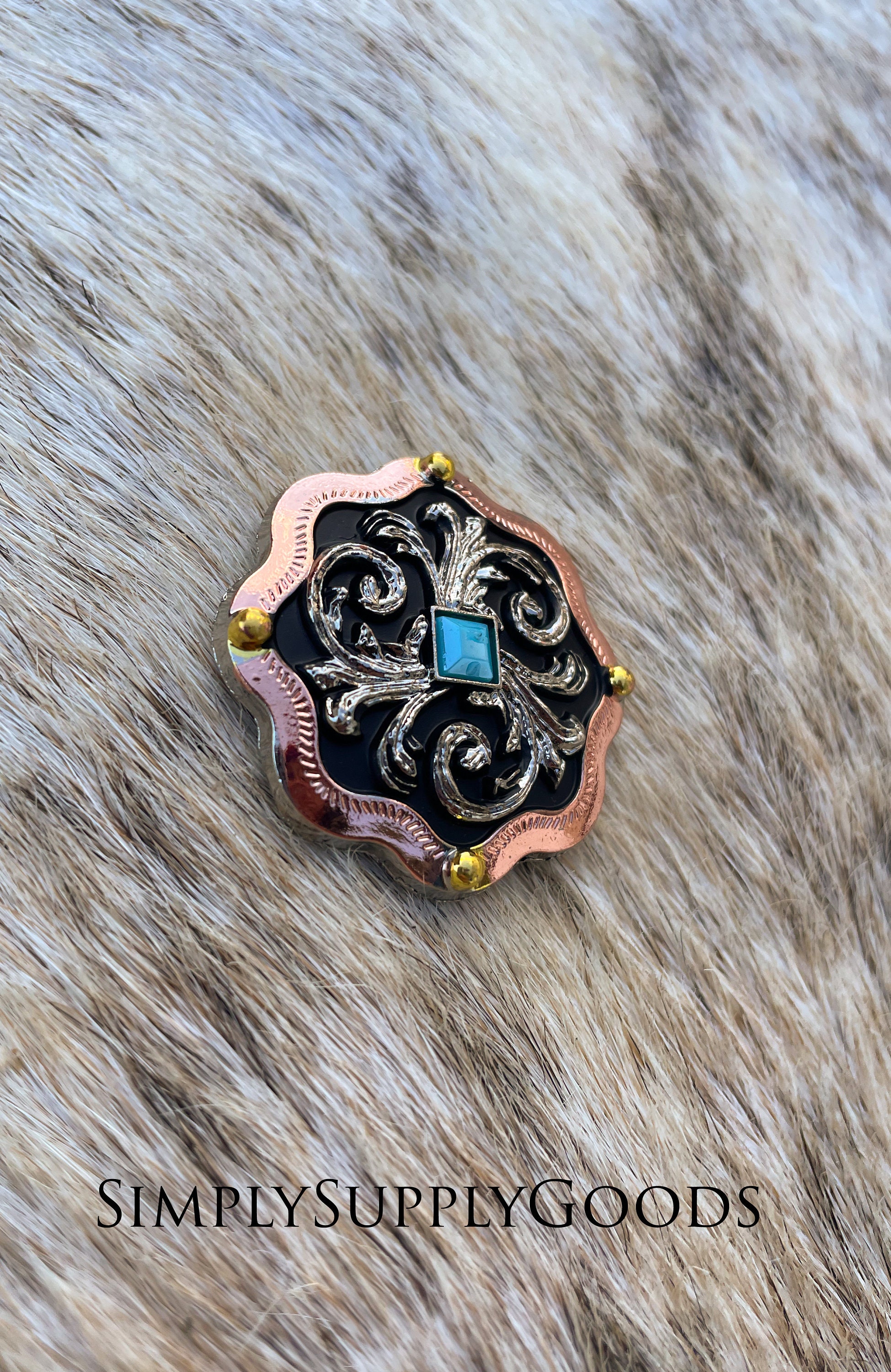 Antique Copper Concho Leather Making Conchos Crafting Conchos Various ...