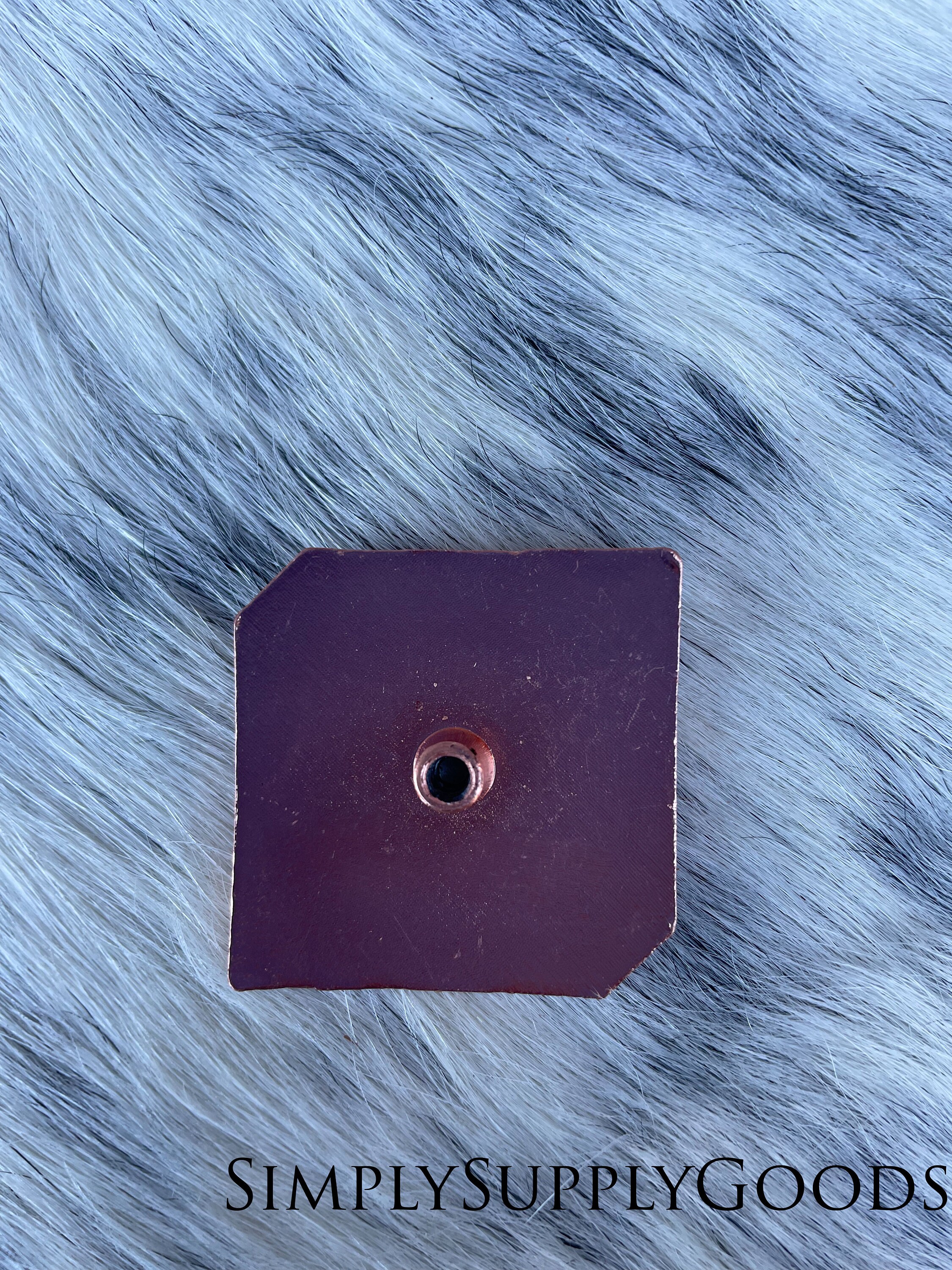 Blue Stone Rose Gold Concho, Western Concho, Leather Concho ...