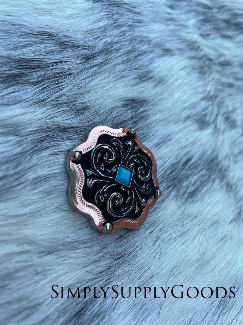 Antique Copper Concho Leather Making Conchos Crafting Conchos Various ...