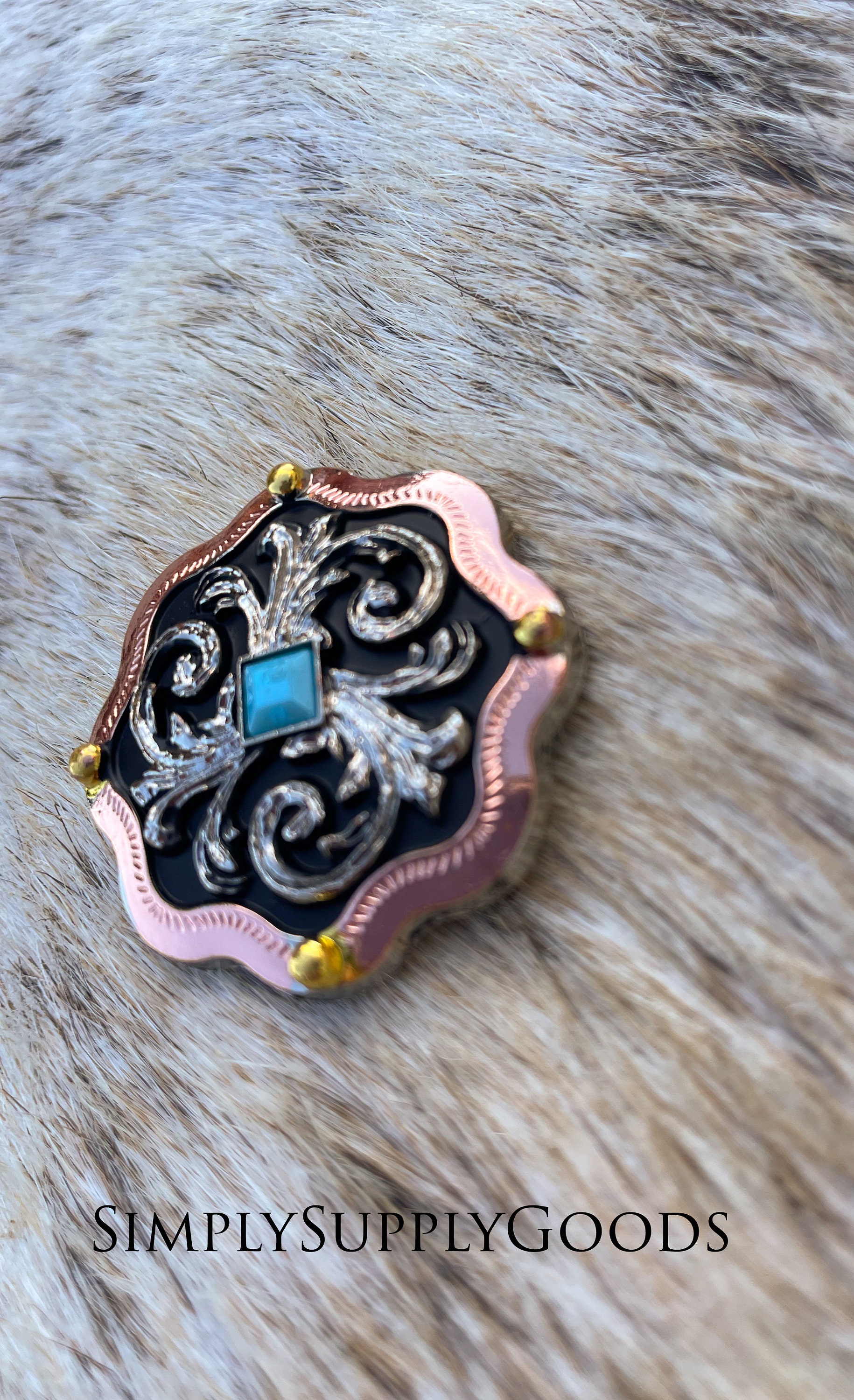 Antique Copper Concho Leather Making Conchos Crafting Conchos Various ...