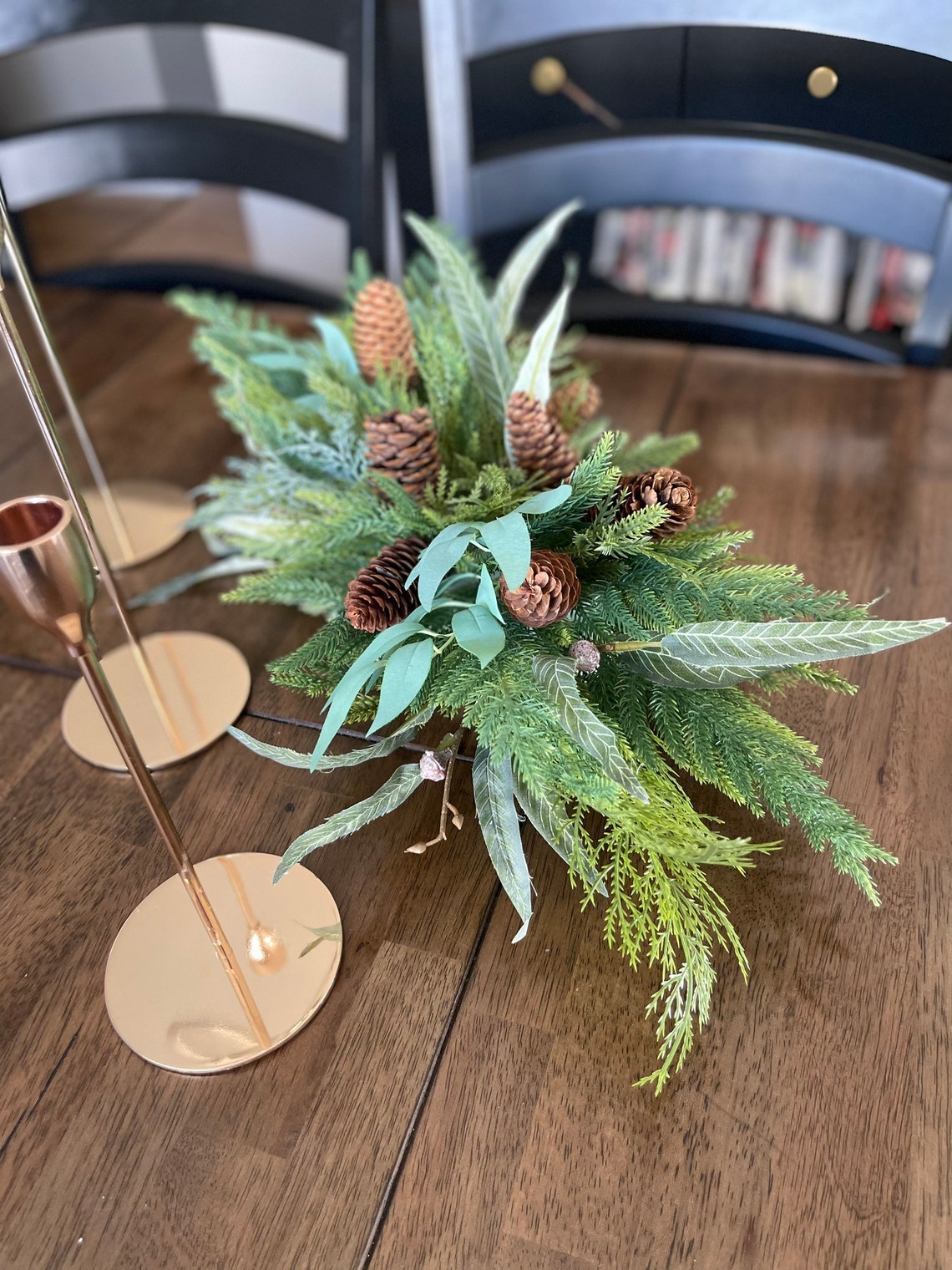 Premium Faux Greenery Table Arrangement - Etsy