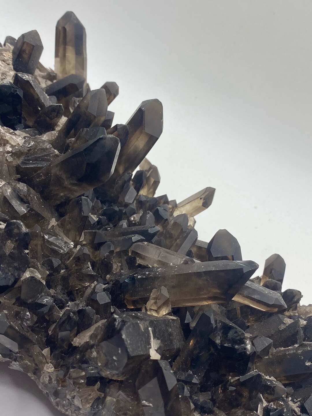 Smoky Quartz Crystal Cluster From Brazil! Cabinet Size 11” 2 Kg! - Etsy