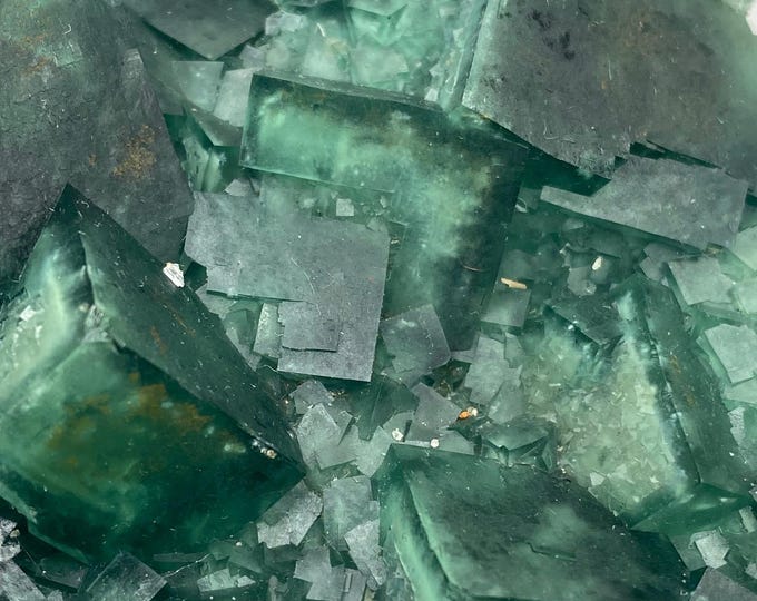 HQ Brilliant UV Reactive Madagascar Cubic Fluorite Crystal Cluster ...