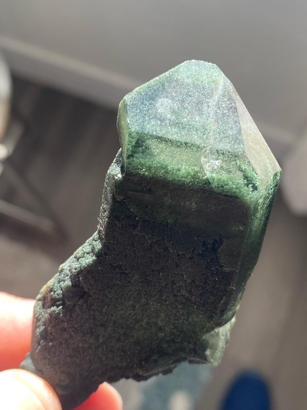 Tabular Quartz Point With Epidote! See Video!!! - Etsy