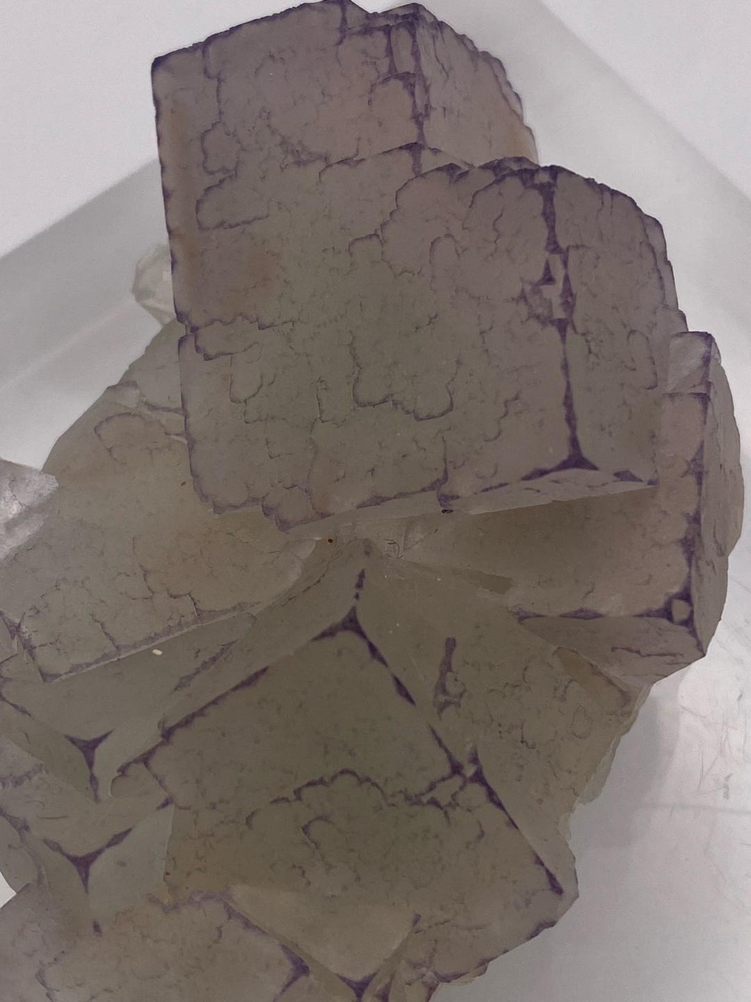 Cubic QR Code Fluorite Crystal Cluster UV Reactive - Etsy